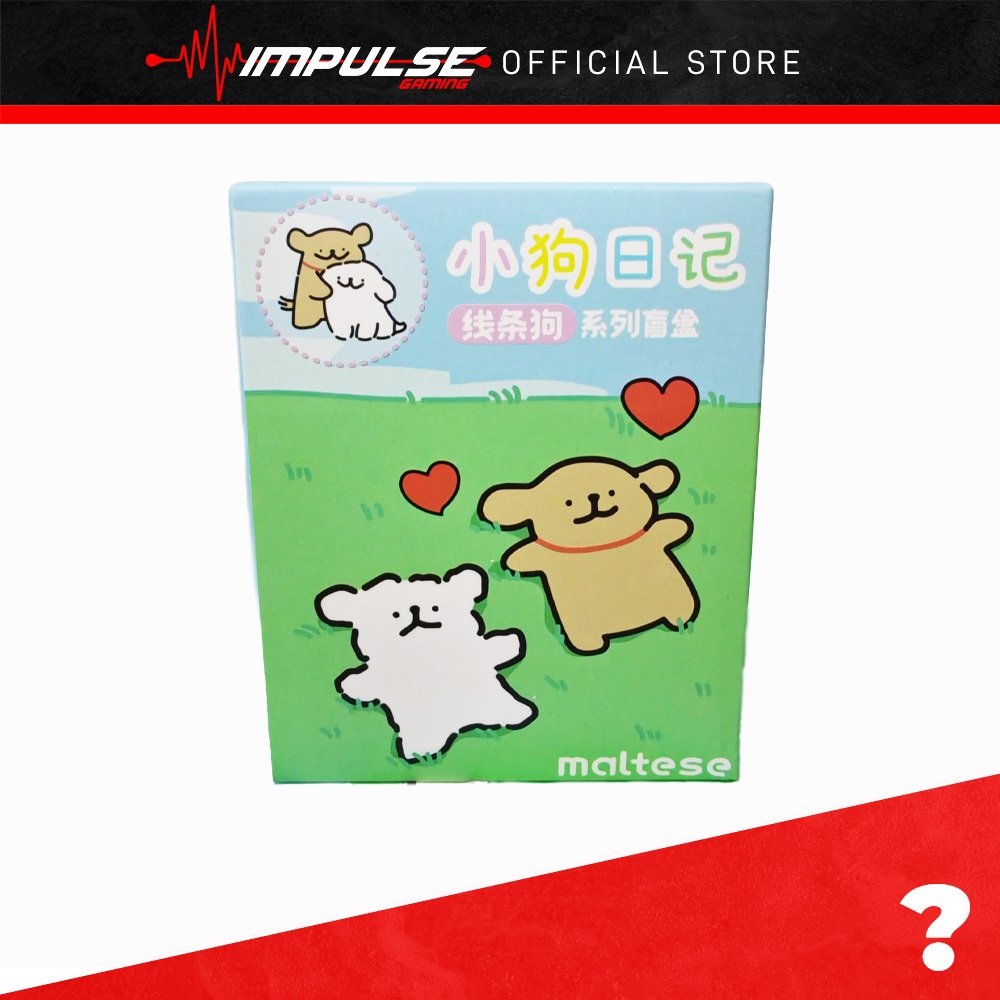 Maltese Line Dog Puppy Diary Series [Blind Box / Full Case] 线条狗小狗日记系列 ...