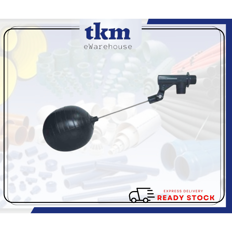 [TKM] 50MM BRAND LD PVC Ball Float Valve C/W Stainless Steel Rod & HDPE ...