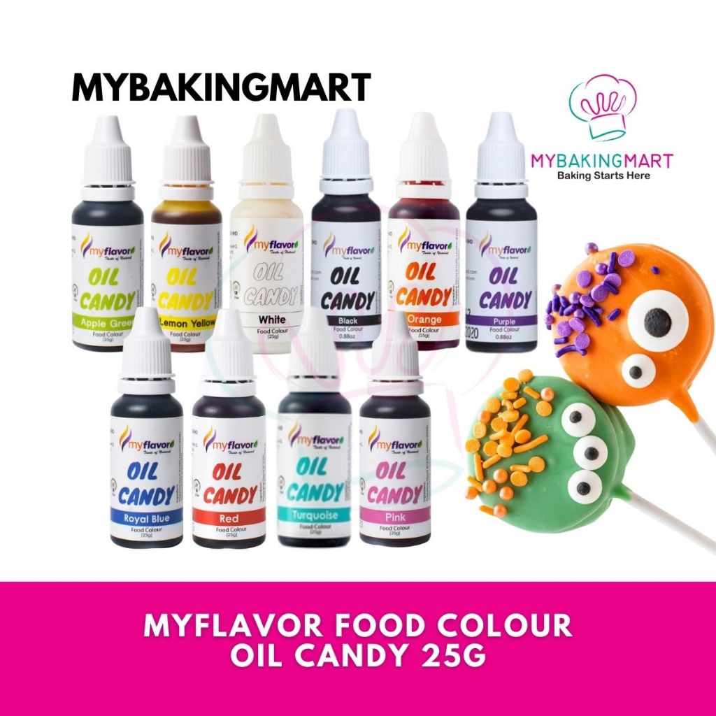 [NEW & UPDATED] Myflavor Oil Candy Food Colouring 25g - Pewarna Makanan ...