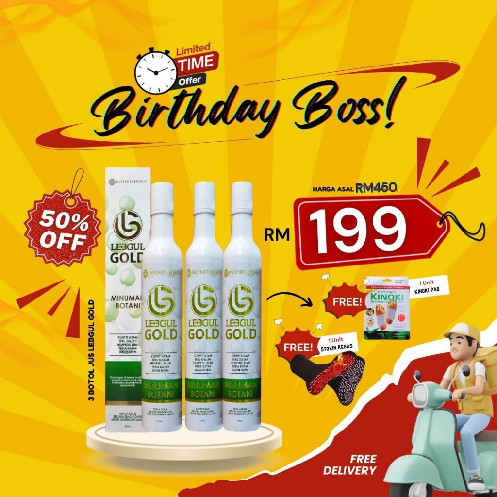[PROMOSI TERHAD] Jus Lebgul Gold Set 3 botol | Shopee Malaysia