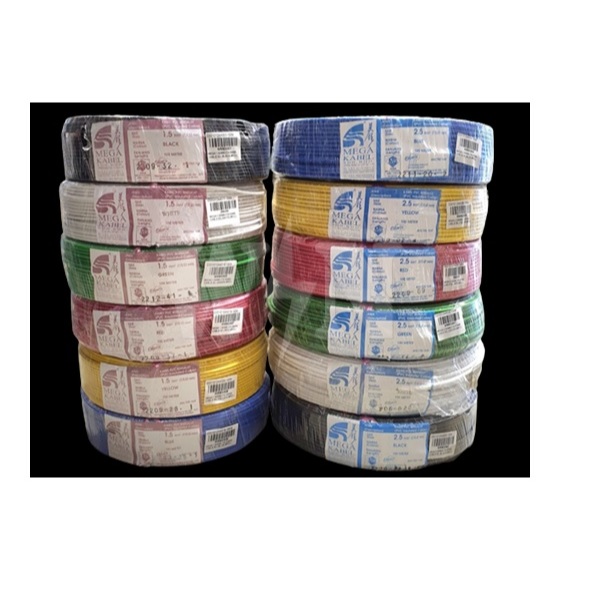 Mega Kabel PVC Insulated Cable Wire (1.5mm / 2.5mm ) (100 meter ...
