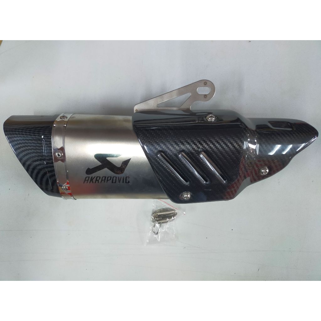 MOTORCYCLE MUFFLER BOX & EXHAUST MANIFOLD YAMAHA/HONDA R15/MT15 RS150 ...