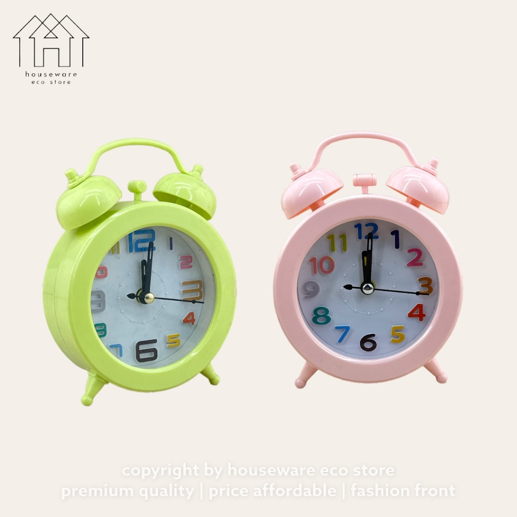 Mini Classic Alarm Clock Loud Sound Analogue Backlight Desk Clocks ...