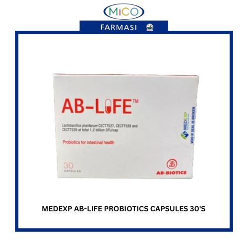 MEDEXP AB-LIFE PROBIOTICS CAPSULES 30'S - [EXP: 12/2025] | Shopee Malaysia
