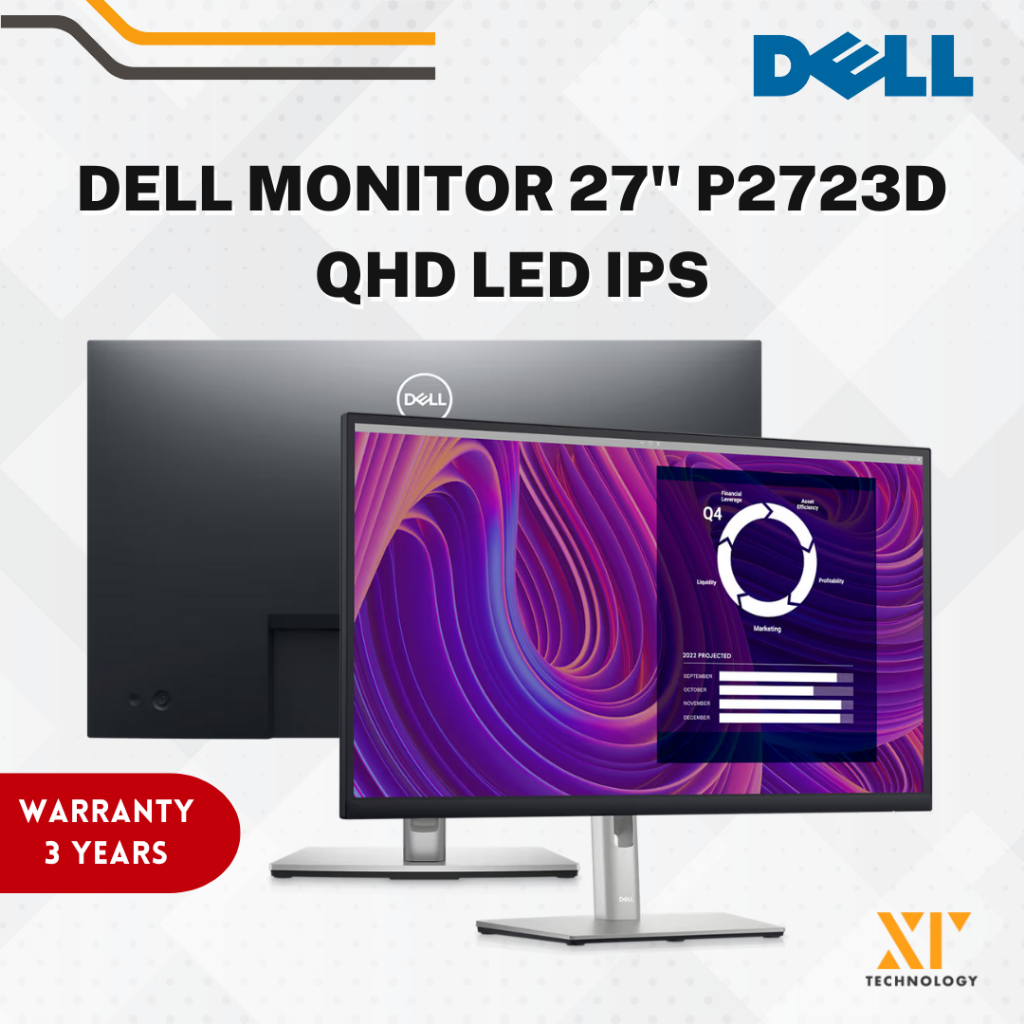 DELL MONITOR 27" P2723D QHD LED IPS | Shopee Malaysia