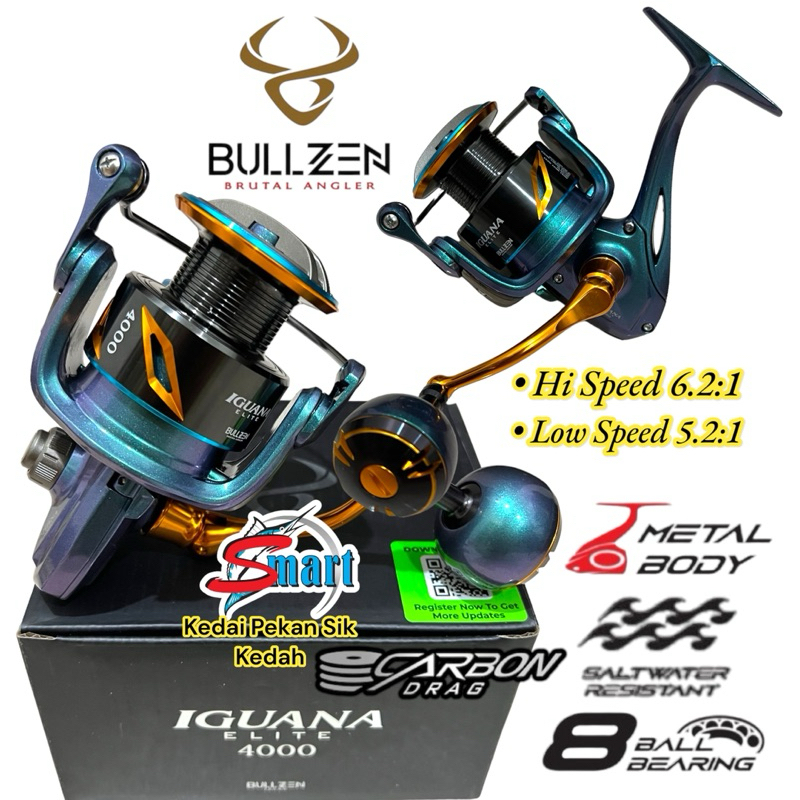 ** BULLZEN IGUANA ELITE SALTWATER Fishing Reel Spining / Bullzen IGUANA ...