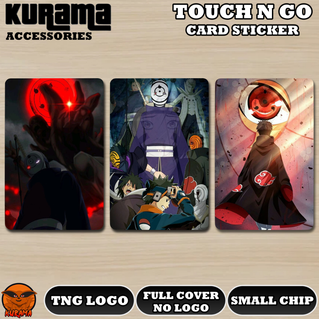 [ TOBI OBITO ] Touch n Go Card Sticker Cover / Credit Card Sticker ...
