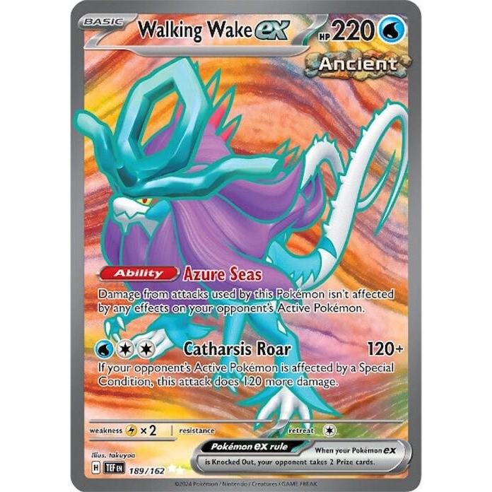 Pokemon Walking Wake ex - 189/162 - SV05: Temporal Forces (TEF ...