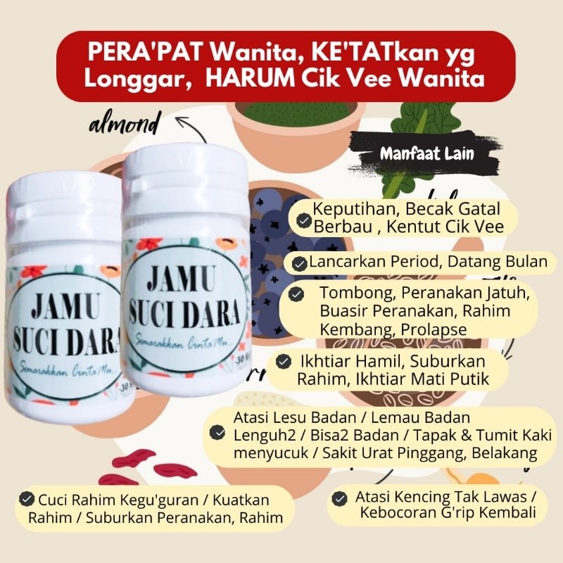 💯 EXTRA PERAPAT Wanita / Kecutkan Rahim / Sengugut / PERANAKAN JATUH ...