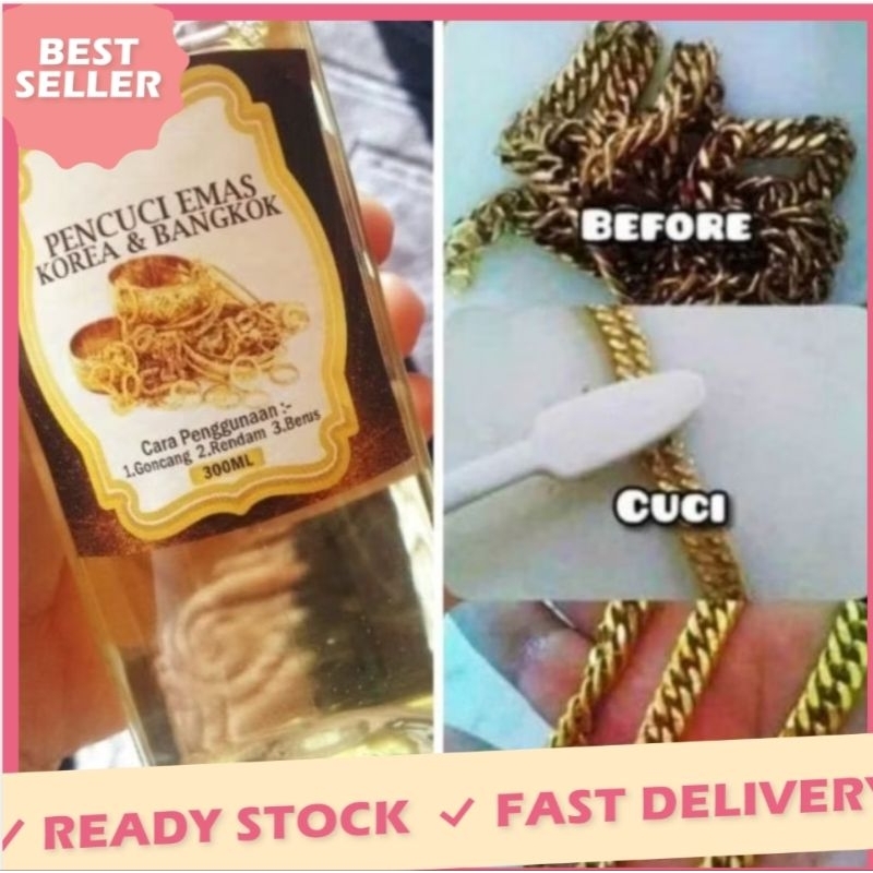 🔥Emas Bangkok & Emas Korea Pencuci Emas Korea & Bangkok🔥🔥300ml 916 ...