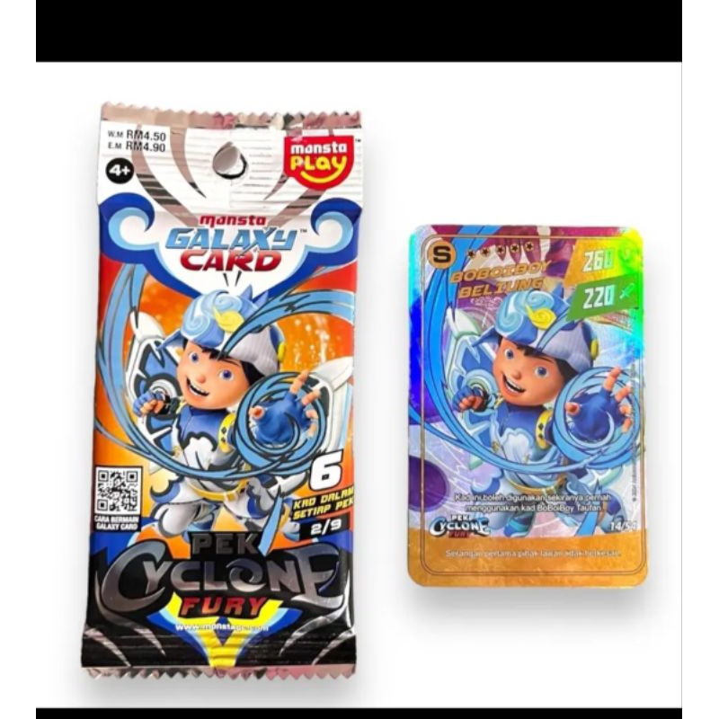 Pek cyclond fury 2/9s kad Altenart AA BoBoiBoy Berliung Rare | Shopee ...