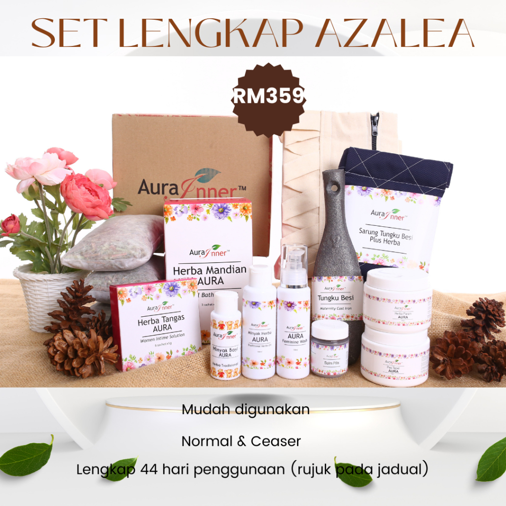 Set Pantang Berpantang Ibu Bersalin Lengkap | Aura Inner Set Azalea ...