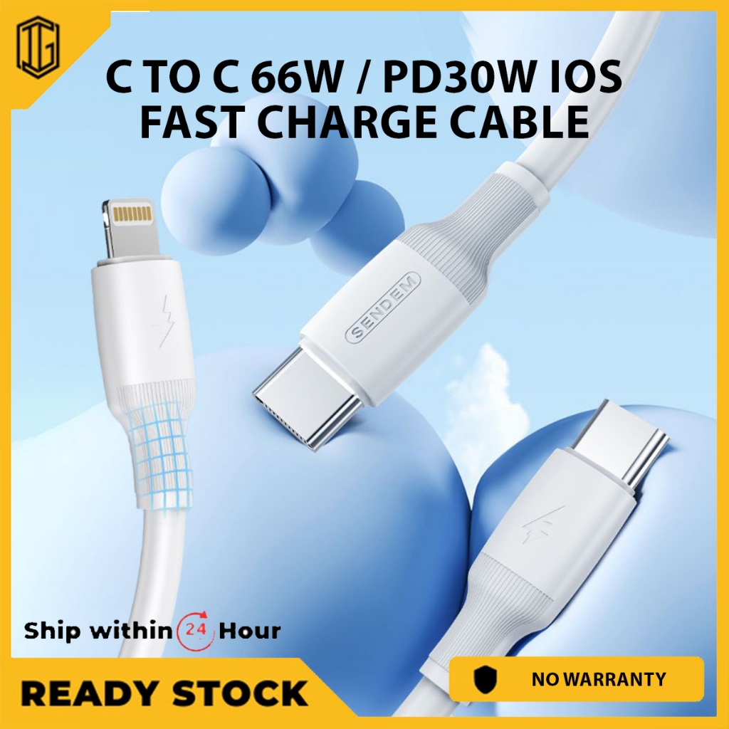 M77 66W PD30W Cable C To C IOS Fast Charge Cable Bend Resistant Multi ...