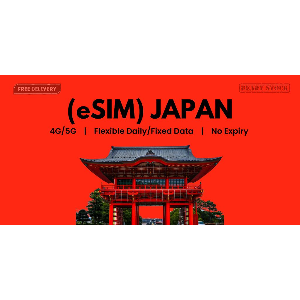 eSim Japan Travel Card With 4G/5G Speed Data and Easy to Use | Shopee ...