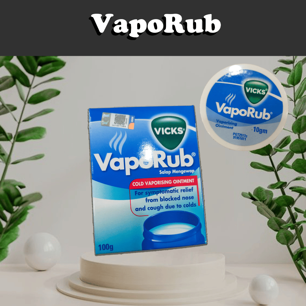 Vicks VapoRub Cold Vaporising Ointment (VapoRub // BabyBalsam) | Shopee ...