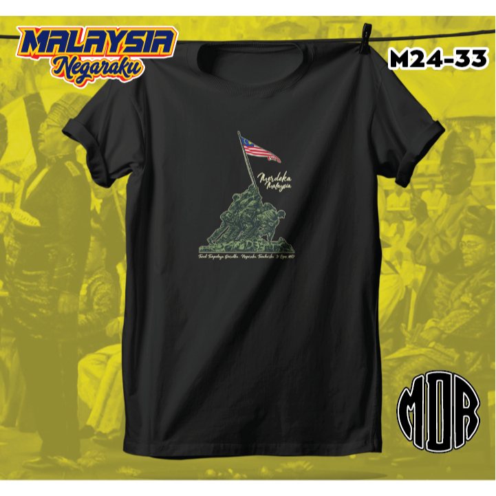 T-Shirt Microfiber Malaysia Merdeka 2024 | T-shirt Merdeka 2024 ...