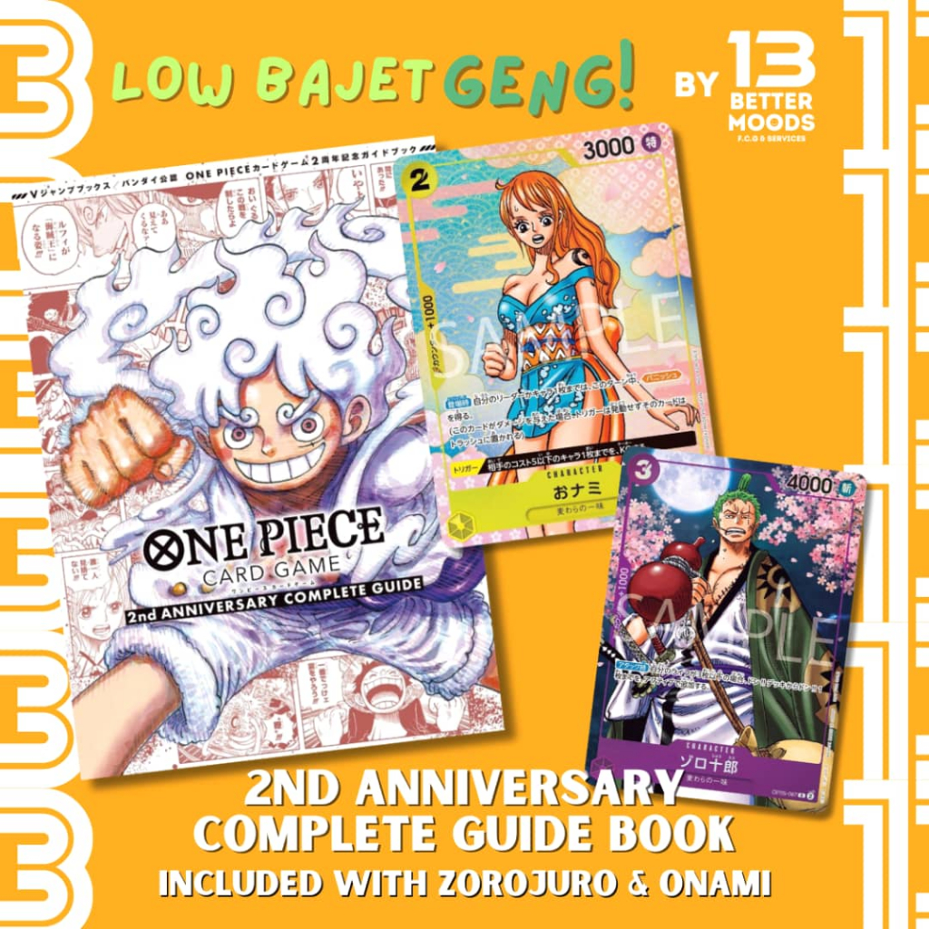 (LIMITED) 2nd Anniversary ONE PIECE CARD GAME Guide Book Magazine Comic ...