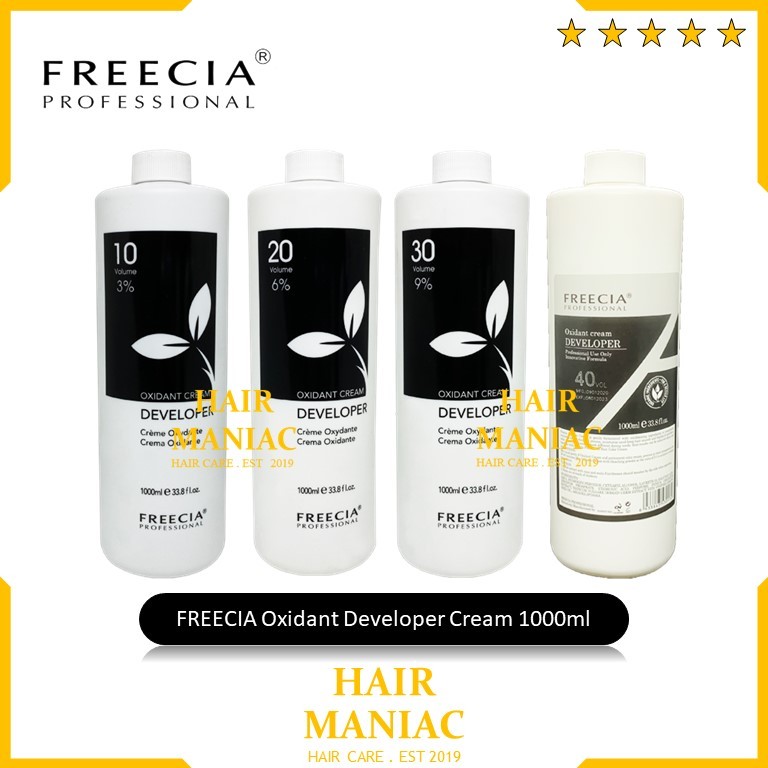 Freecia Professional Oxidant Cream Developer 1000ML (3% / 6% / 9% / 12% ...