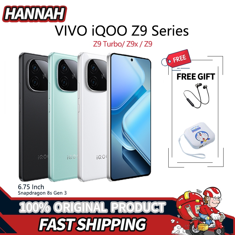 VIVO iQOO Z9 Turbo Snapdragon 8s Gen 3 6.78 inches/ VIVO iQOO Z9x 6000mAh Battery 80W Flash ...
