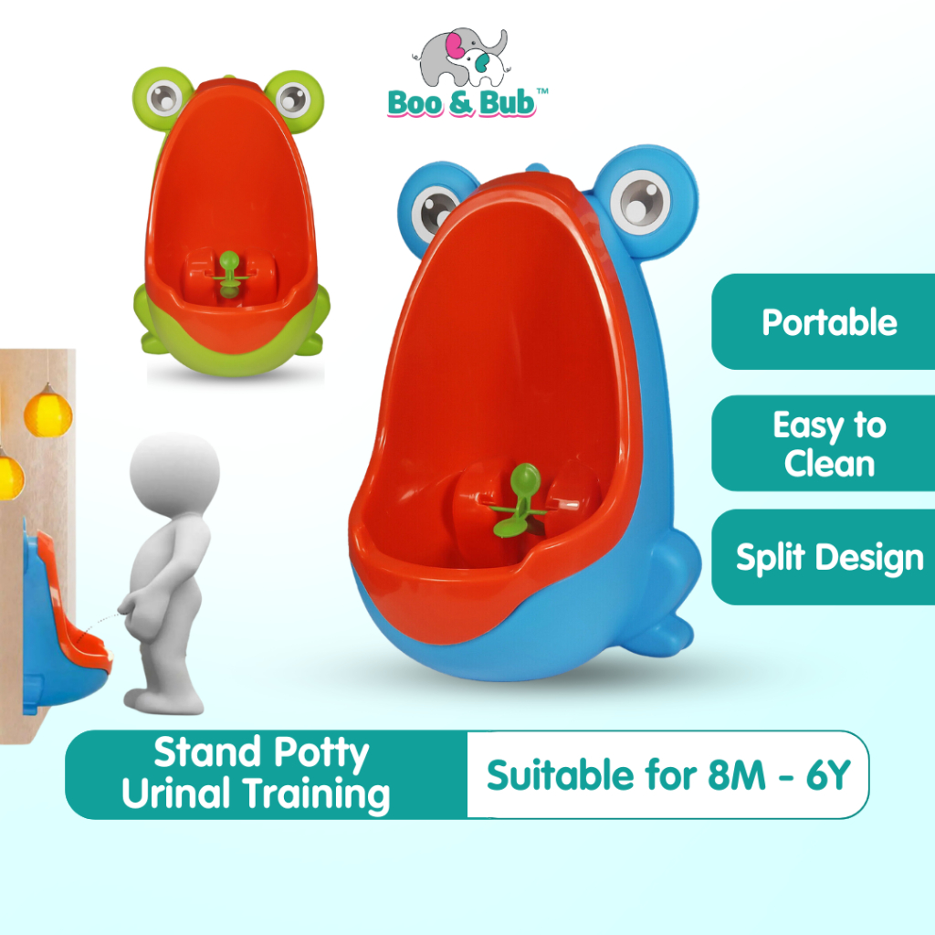 Boo&Bub Frog Baby Potty Boy Training Urinal Stand Potty Toddler Toilet ...