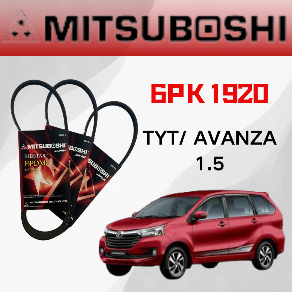 Toyota Avanza 1.5 Fan Belt (6PK1920) - Mitsuboshi Original Fan Belt ...
