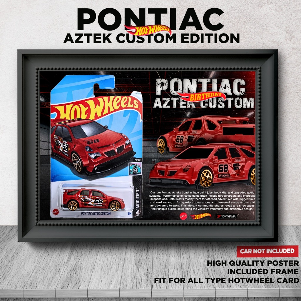 Frame Hotwheels Pontiac Aztek Custom Edition Poster | Shopee Malaysia