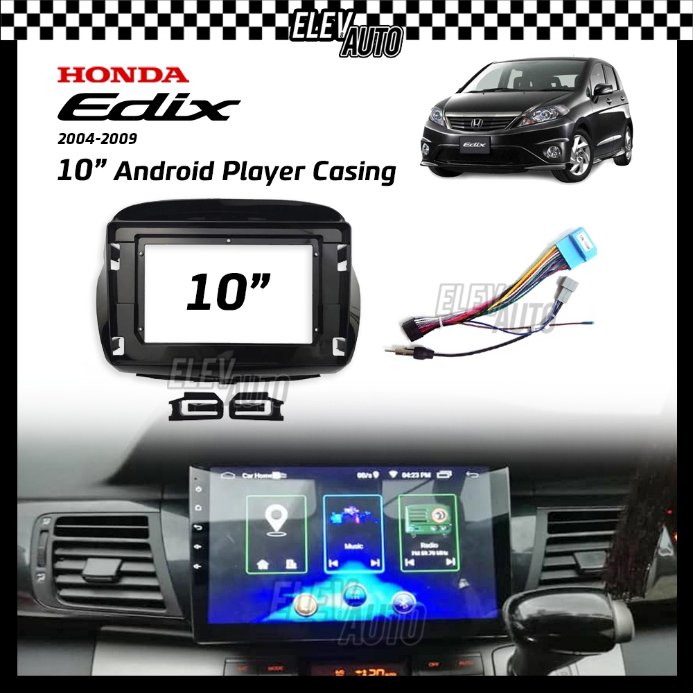 Honda Edix 2004-2009 10" Android Player Casing Installation Dash Kit ...