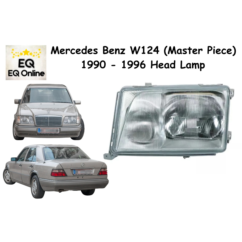 Mercedes Benz W124 E200 E240 Master Piece 1990 -1996 Head Lamp Head Light Lampu Depan Lampu ...