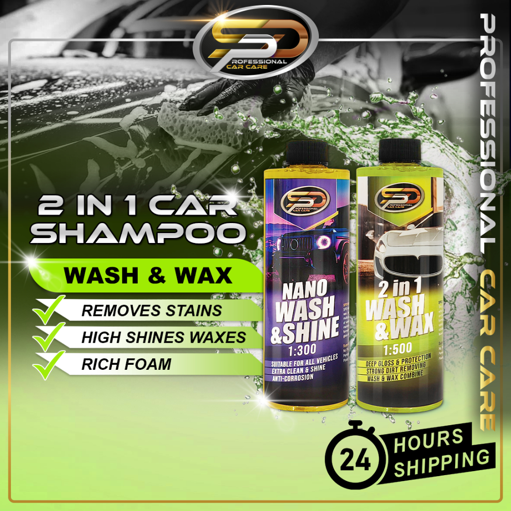 [ SPD Japan Formula ] 2 IN 1 Snow Foam Nano Ceramic Wash & Wax Car Wash ...