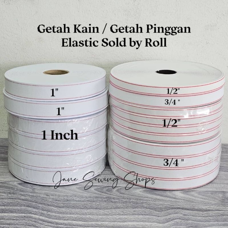 [ READY STOCK ] Getah Kain / Getah Pinggan (Line Merah) / Elastic Sold ...