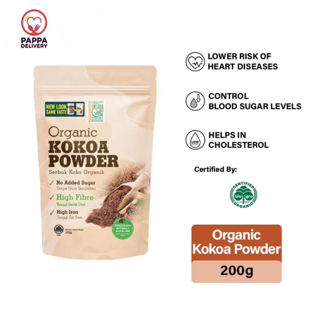 Radiant Organic Kokoa Powder (200g) Organic Cocoa Powder Serbuk Koko ...