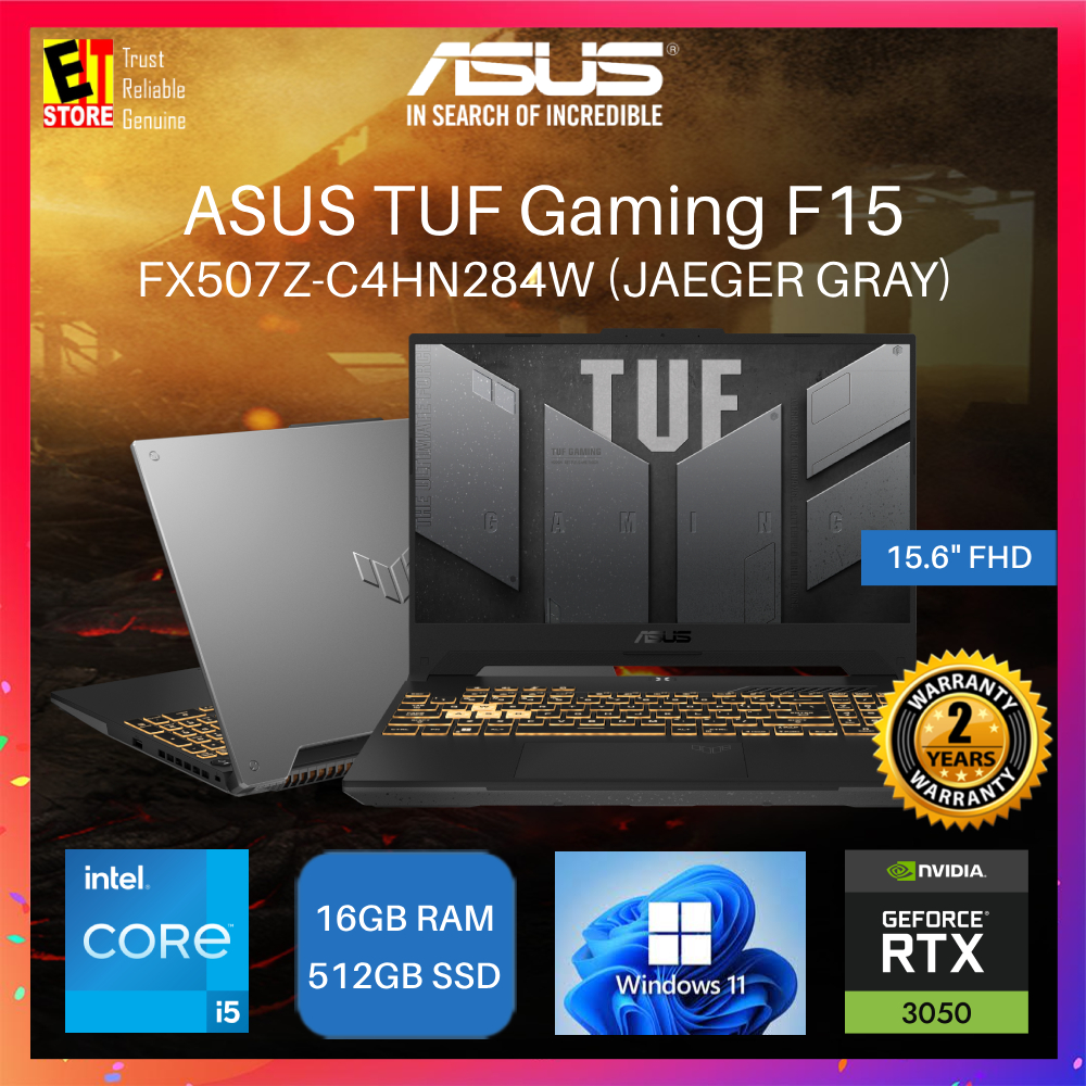 ASUS TUF Gaming F15 FX507Z-C4HN284W (i5-12500H/16GB/512GB /15.6" FHD 144HZ/RTX3050 4GB/ RGB KEY ...