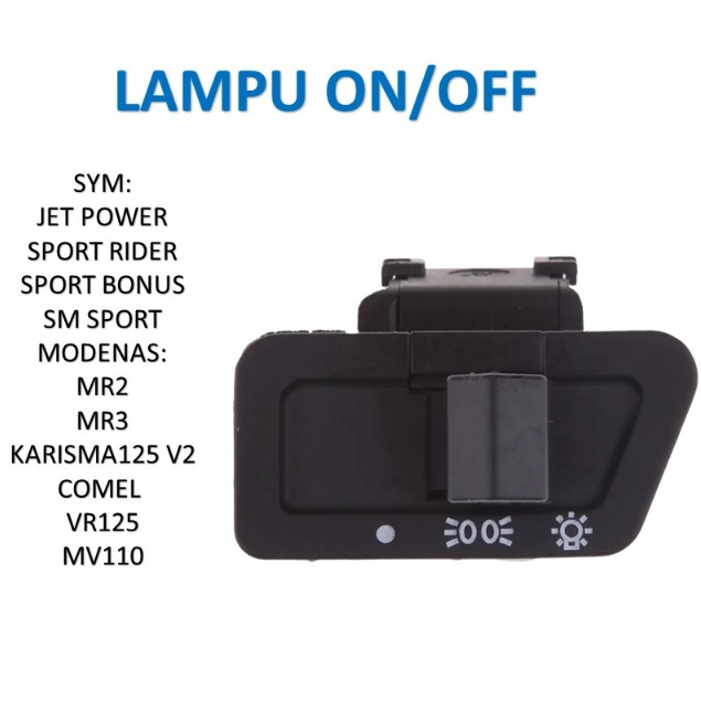 ON OFF HANDLE SWITCH BUTTON SUIS LAMPU 3 STEP LAMPU VF3 JET POWER SPORT ...