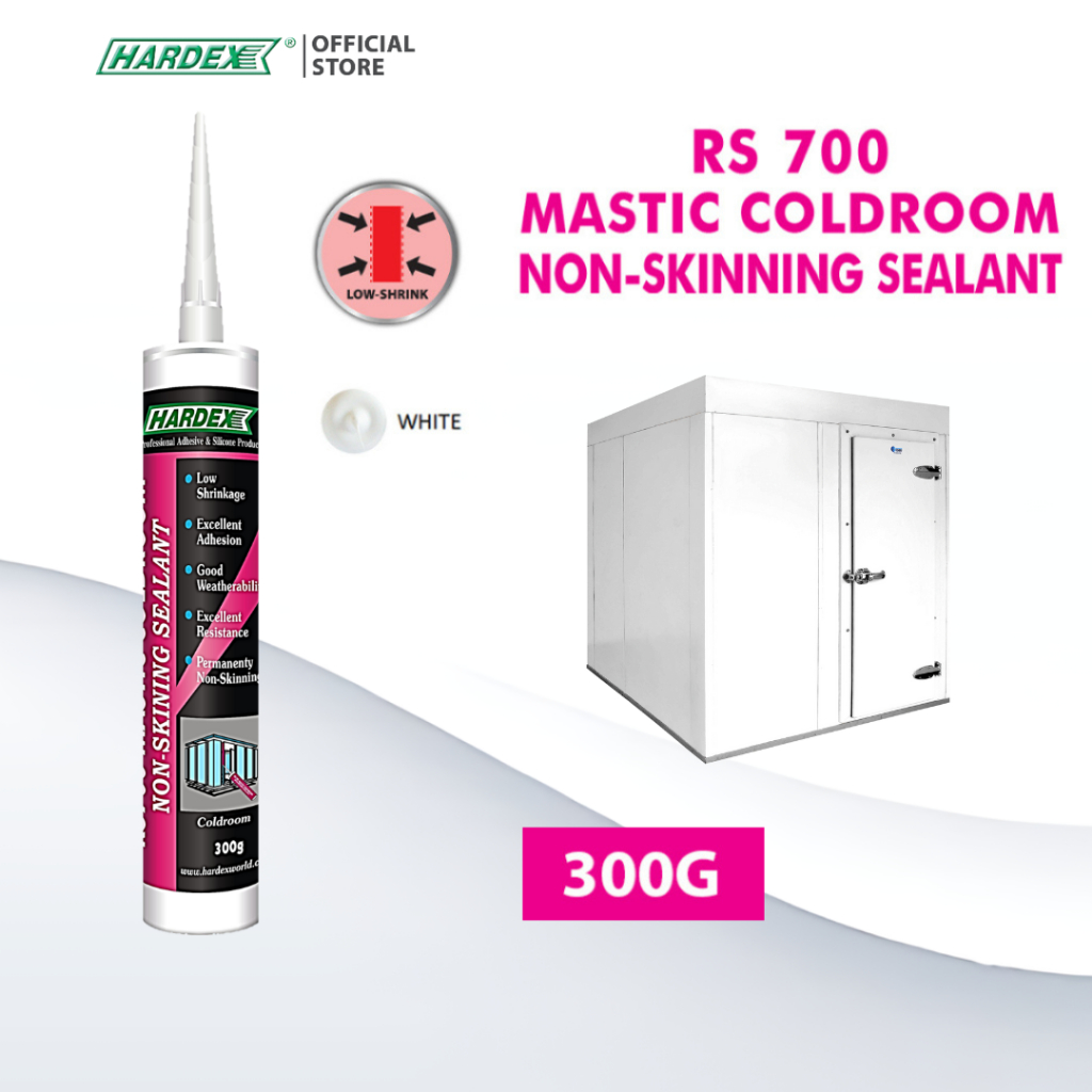 HARDEX Mastic Coldroom Non-Skinning Sealant (300g) RS700 | Shopee Malaysia