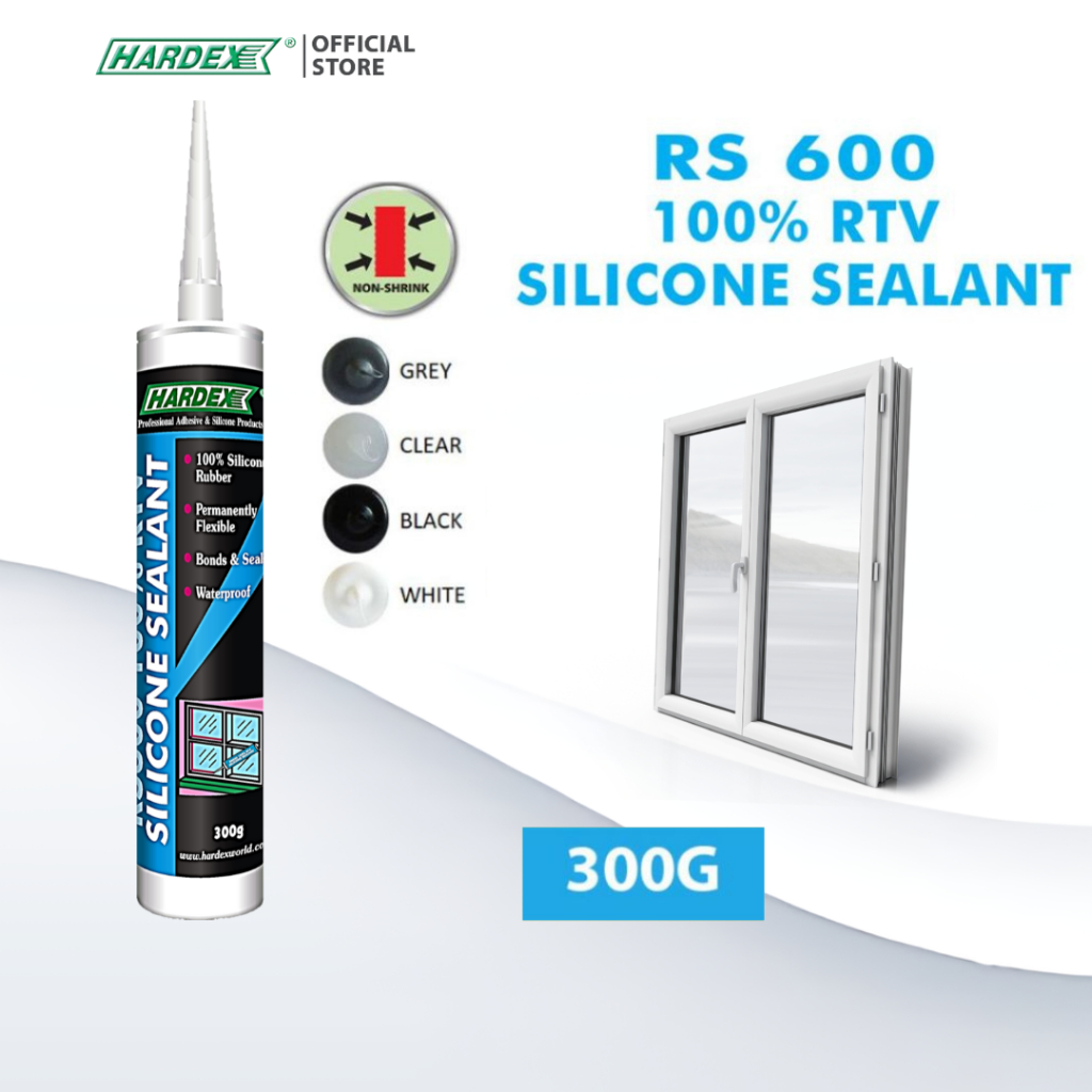 HARDEX 100% RTV Silicone Sealant - 300G (RS-600) | Shopee Malaysia