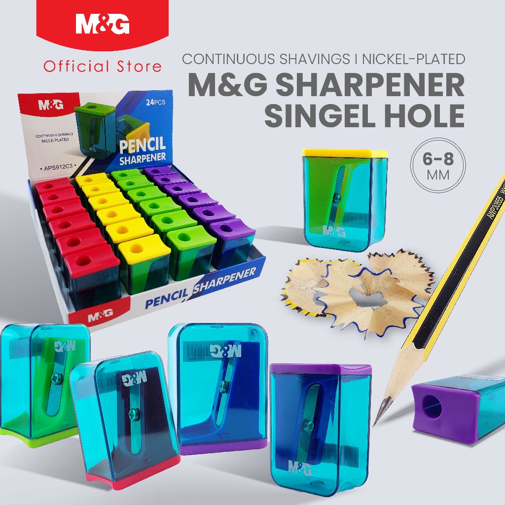 Pengasah Pensel Satu Lubang M&G dengan Bekas | Single Hole Pencil ...