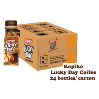 KOPIKO Lucky Day Ready To Drink Coffee HALAL 180ml x 24 Bottles (1 ...