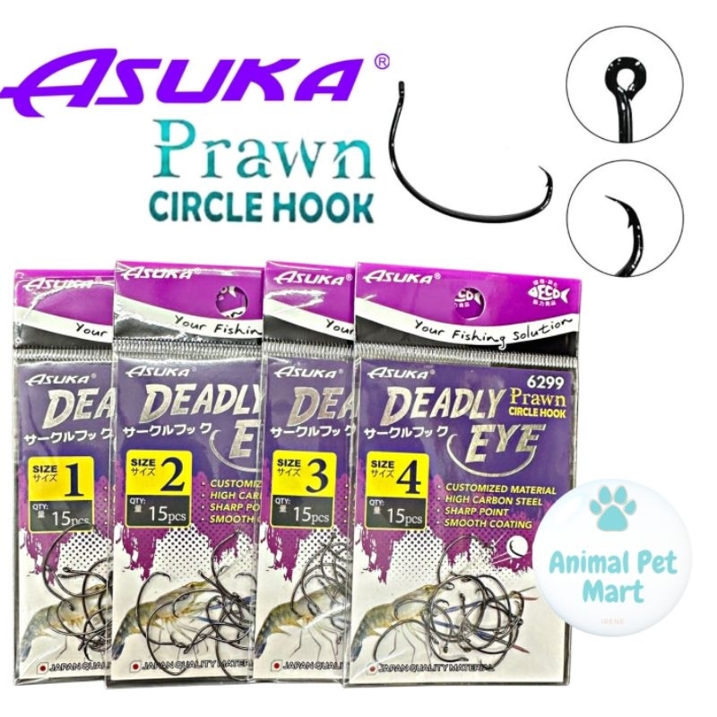MATA MAUT ASUKA DEADLY EYE PRAWN CIRCLE HOOK 6299 | Shopee Malaysia