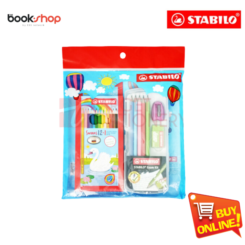 STABILO - 2024 BTS SET PRINTED ECO PACK SWANS JUMBO COLOUR PENCIL ...
