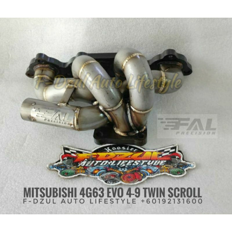FAL Precision Banana Turbo Manifold Mitsubishi 4G63 EVO 4,5,6,7,8,9 ...