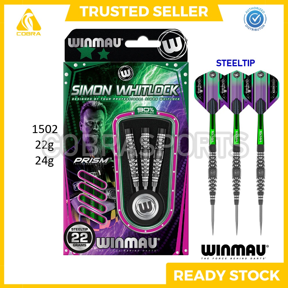 {FREE FLIGHT+ SHAFT} Winmau Simon Whitlock Shotblast Player Edition 90% ...