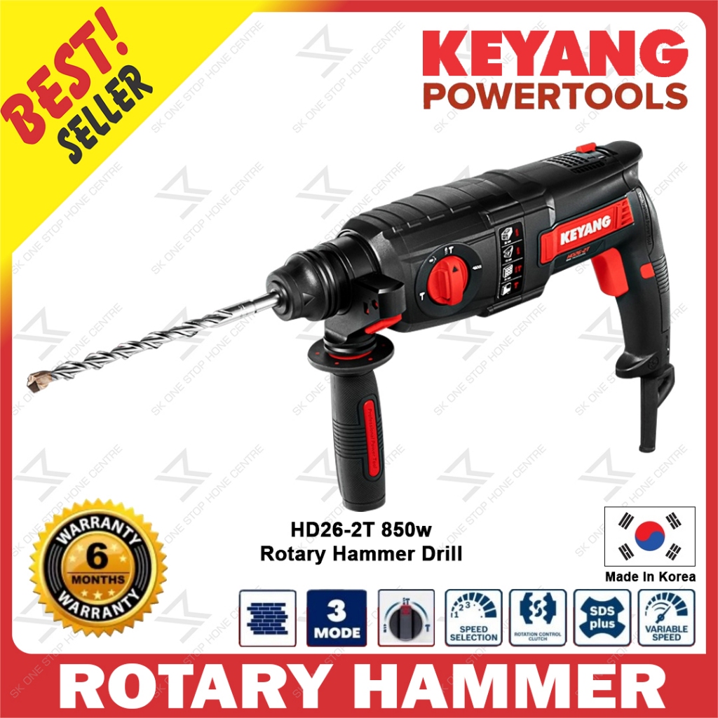 KEYANG KOREA HD26-2T 850w Rotary Hammer (Made in KOREA) | Shopee Malaysia