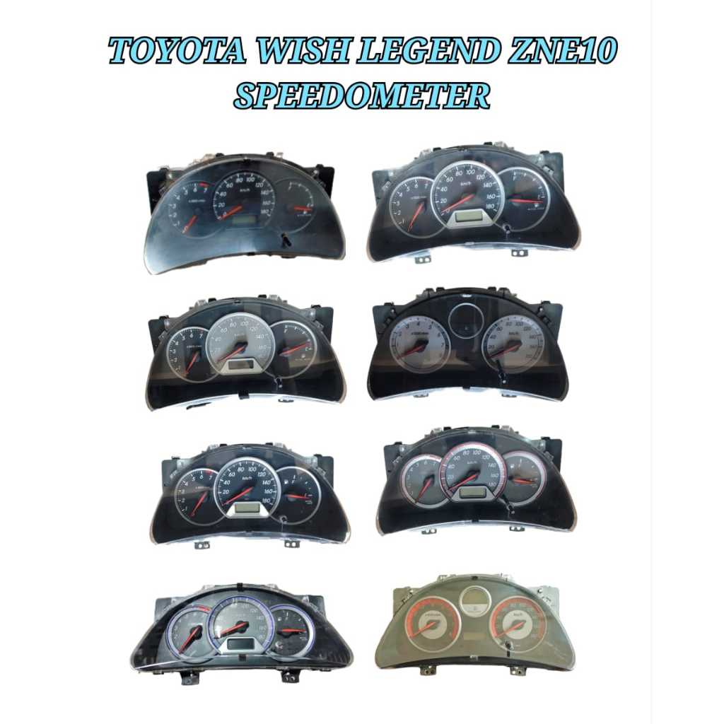 🇯🇵🇯🇵 Speedometer / Cluster Meter Toyota Wish Legend ZNE10 ANE10 2003 ...