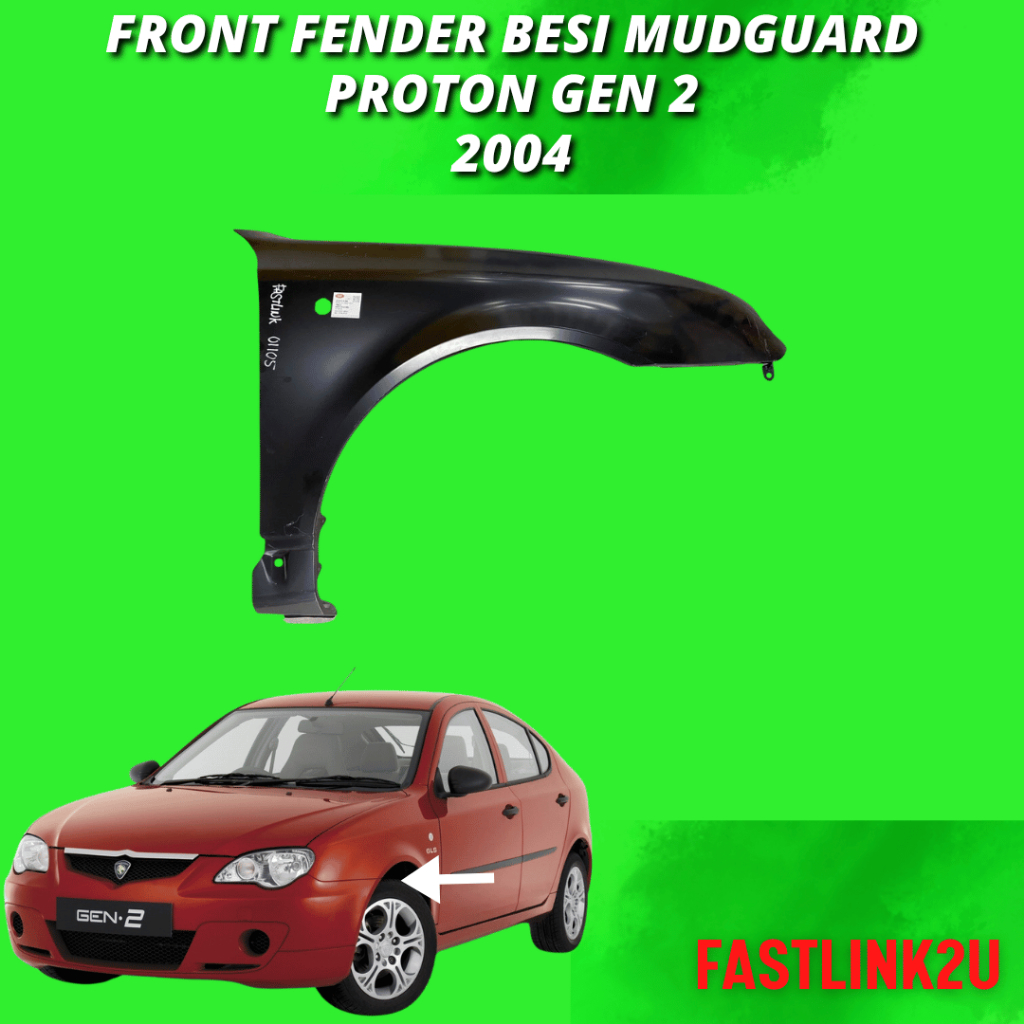 Fastlink Proton Gen2 2004 Front Fender Besi Mudguard Depan 100% New ...