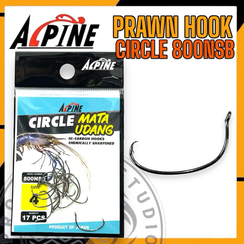 ALPINE PRAWN HOOK 800NSB Mata Kail Udang Maut Mata Maut Mata Kail Udang ...