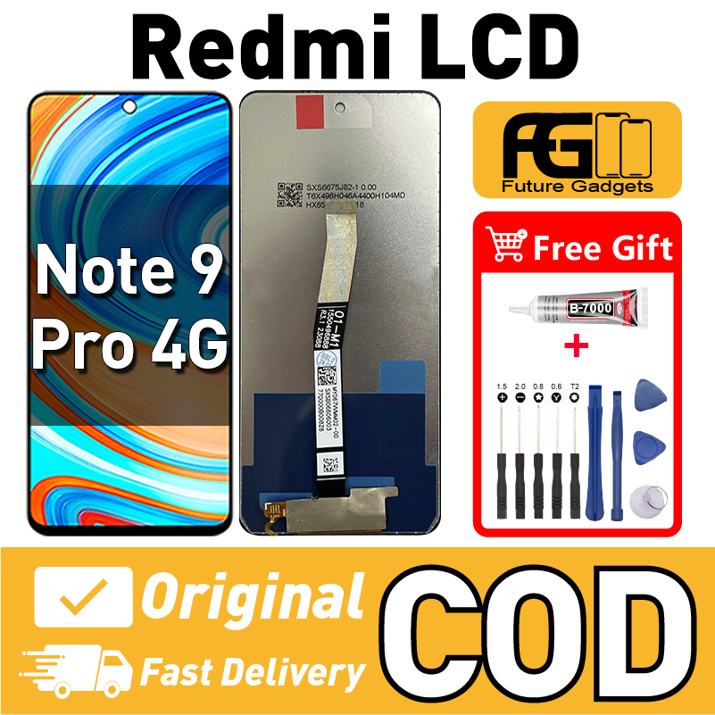 LCD redmi Note 9 Pro 4G Compatible For ORIGINAL LCD Skrin Touch Screen ...