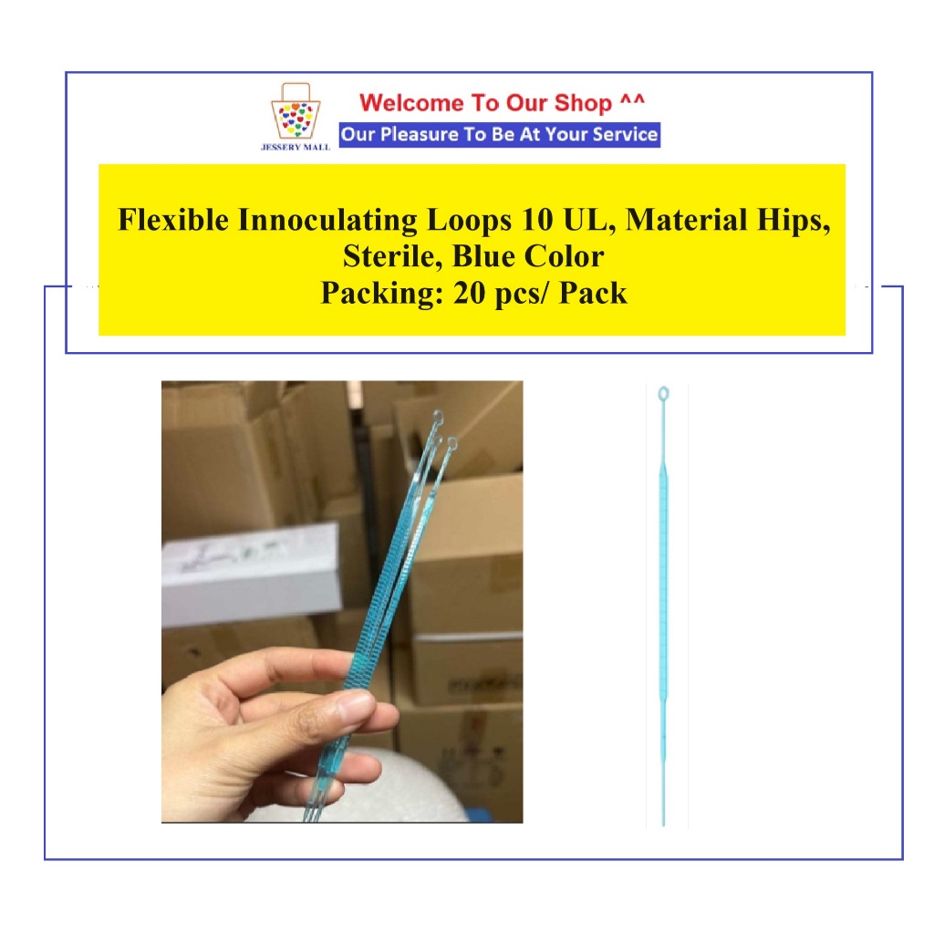 Flexible Innoculating Loops 10 UL, Material Hips, Sterile, Blue Color ...