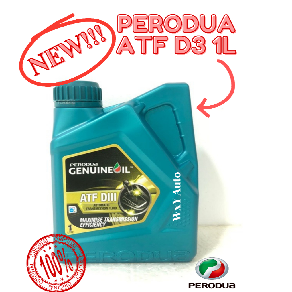 PERODUA ATF DIII AUTOMATIC TRANSMISSION FLUID (10000km) 1L 💯 ORIGINAL ...