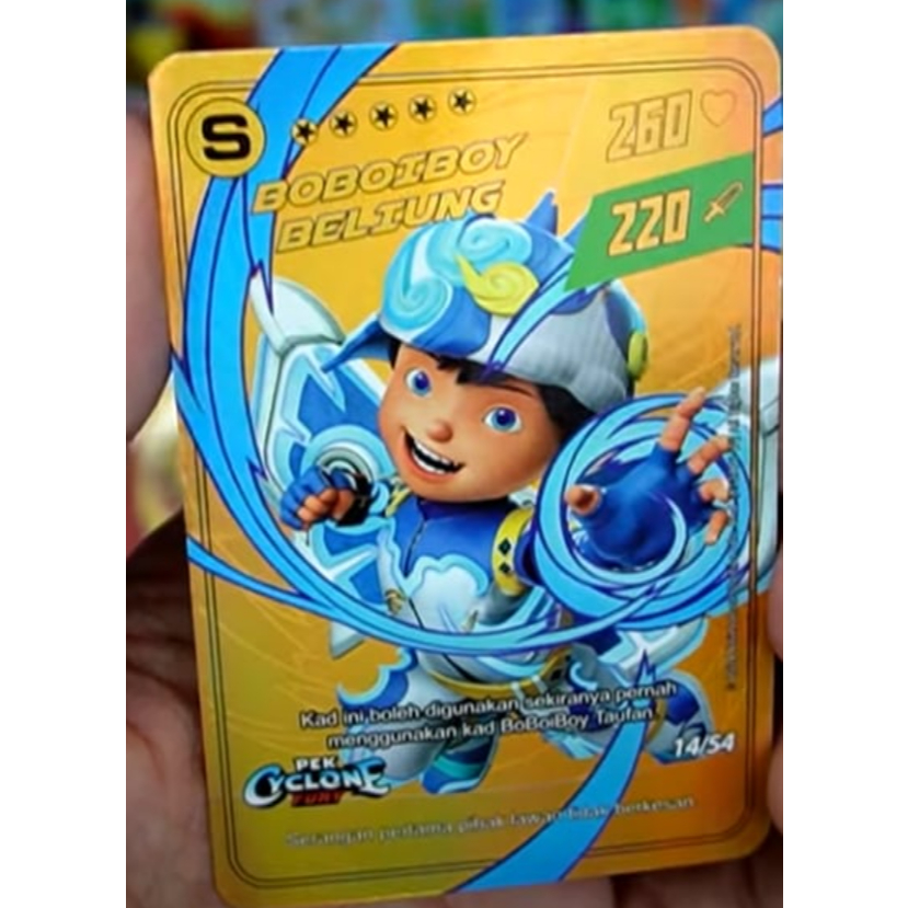 BOBOIBOY Galaxy Card Pek Cyclone Fury Kad Trading Card Game TCG(Rare ...