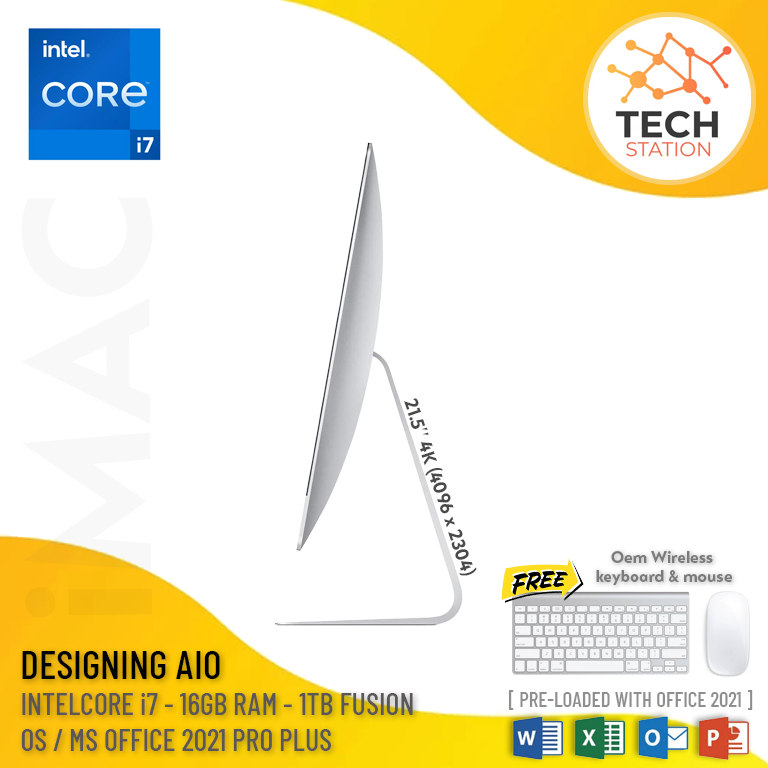 21.5'' inch 4K Graphic Design Monitors screen AIO All-in-One | Shopee ...